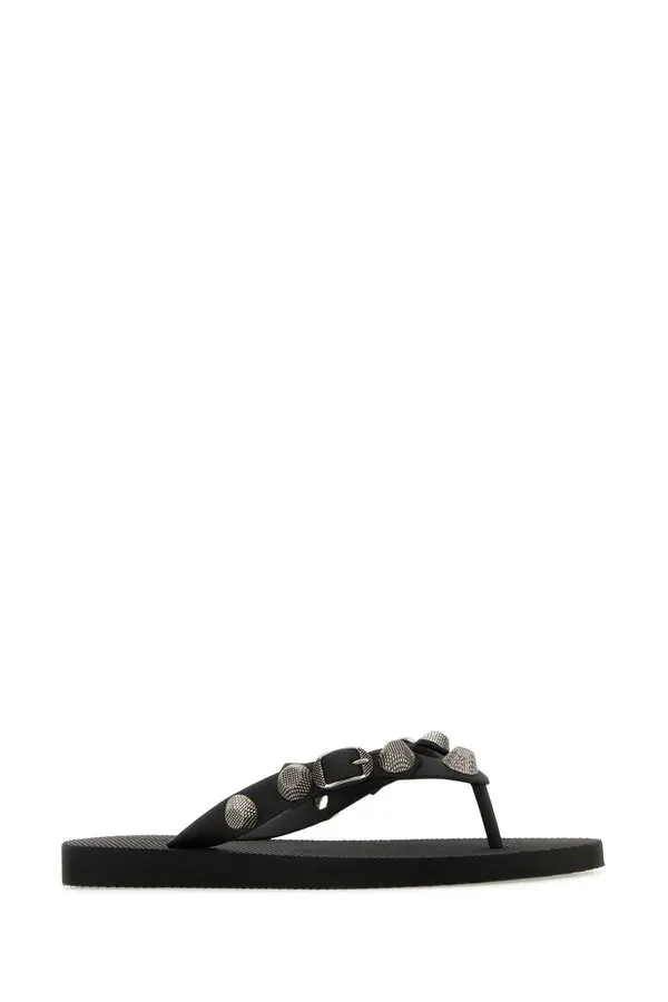 Balenciaga Rubber Cagole Thong Slippers