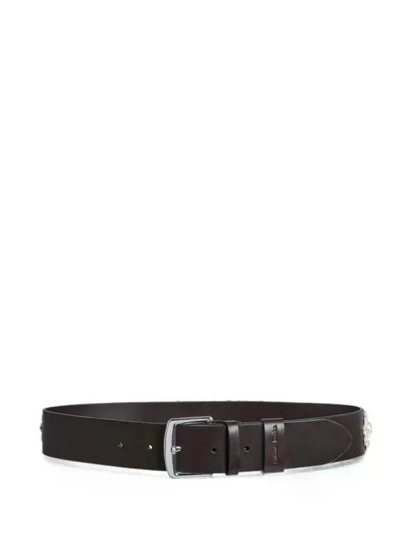 Simone Rocha Crystal-embellished Leather Belt - Brown