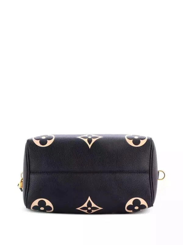 LOUIS VUITTON Speedy Bandouliere Bag Bicolor Monogram Empreinte Giant 25 Handbag - Black