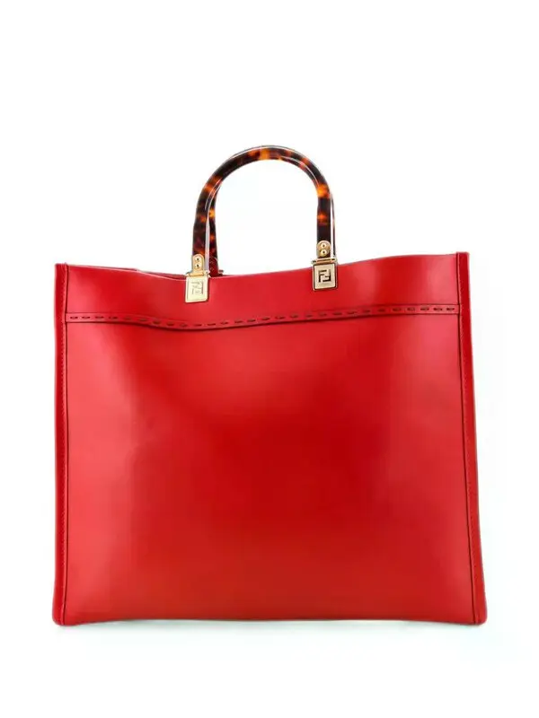 Fendi Sunshine Shopper Leather Medium Tote Bag