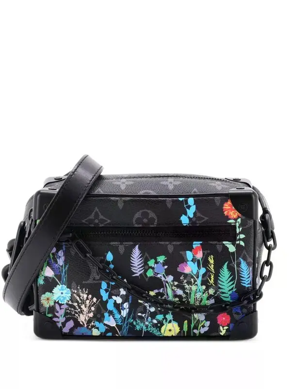 LOUIS VUITTON Soft Trunk Bag Limited Edition Foliage Monogram Eclipse Mini Cross Body Bag