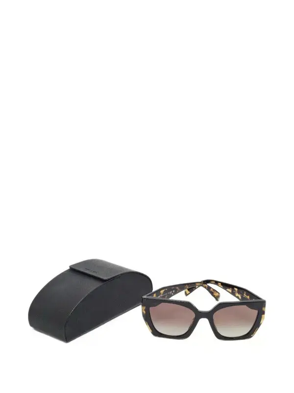 Prada Tortoiseshell-effect Square-frame Sunglasses