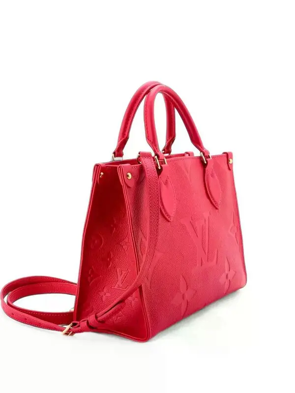 LOUIS VUITTON Onthego Tote Monogram Empreinte Giant Pm Shoulder Bag - Pink