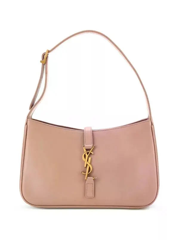 Saint Laurent Leather Small Hobo Bag - Neutrals