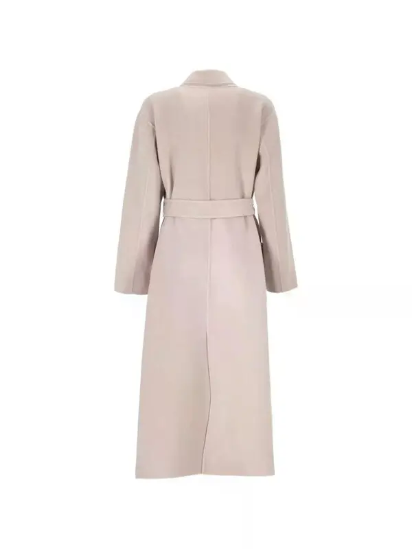 PUROTATTO Belted Shawl-collar Coat