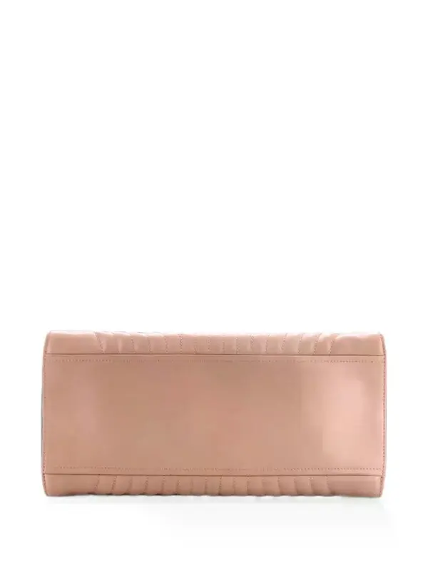 Prada Convertible Open Diagramme Quilted Leather Medium Tote Bag