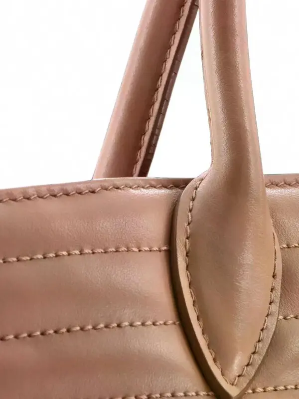 Prada Convertible Open Diagramme Quilted Leather Medium Tote Bag