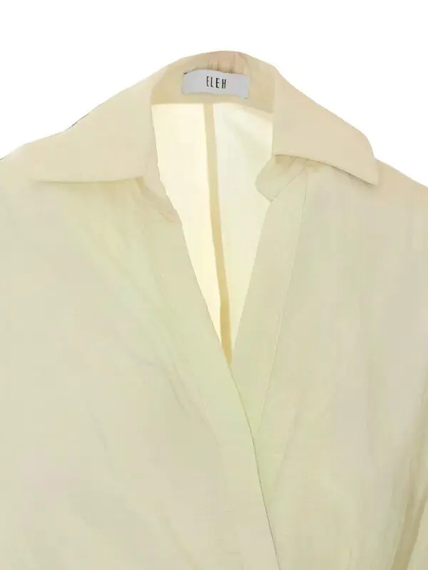 ELEH Bow-detail Wrap Shirt - Neutrals