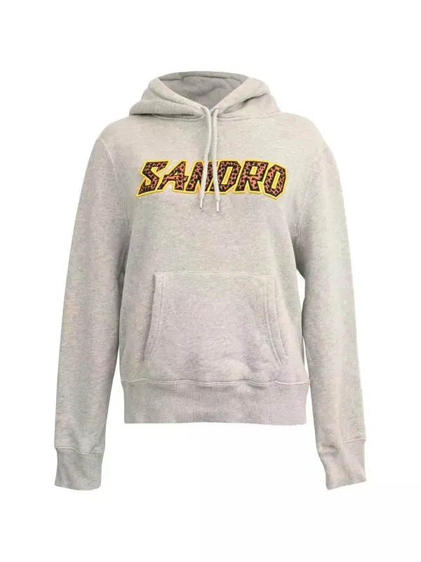 Sandro Logo-patch Drawstring Hoodie