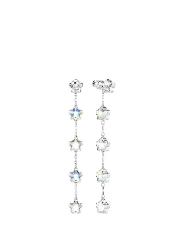 SWAROVSKI Chroma Star Crystal-embellished Drop Earrings - Silver