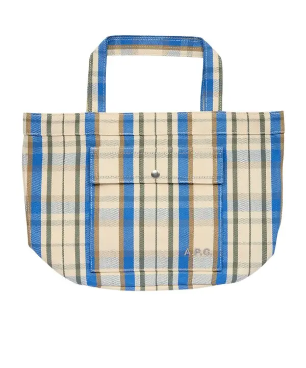 A.p.c. Checked Tote Bag