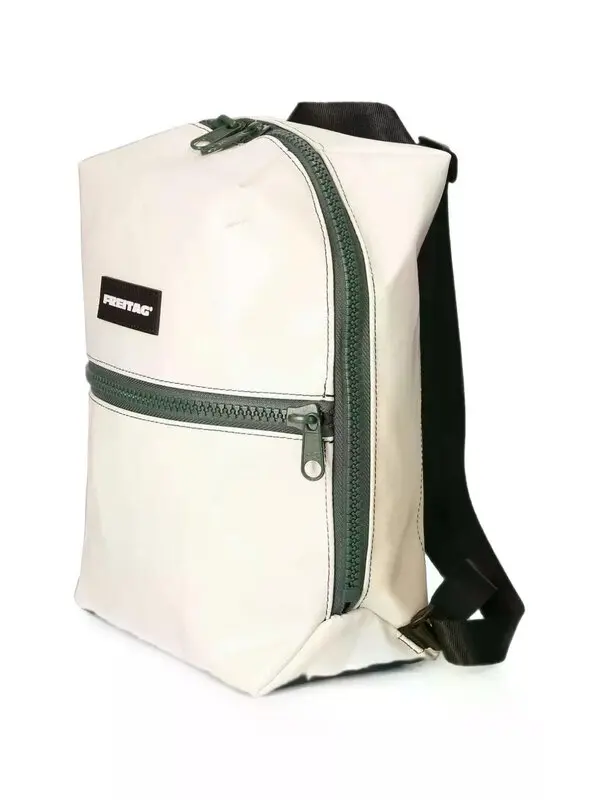 FREITAG Walter Logo-patch Zip-fastening Backpack - White