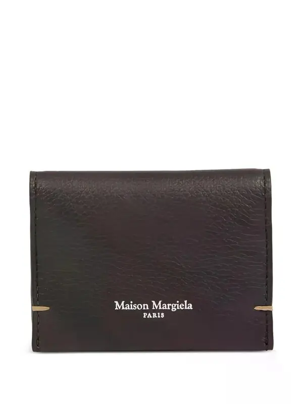 MAISON MARGIELA Logo-detail Card Holder - Brown