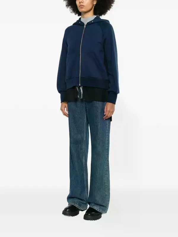 Undercover Layered-design Zip-up Hoodie