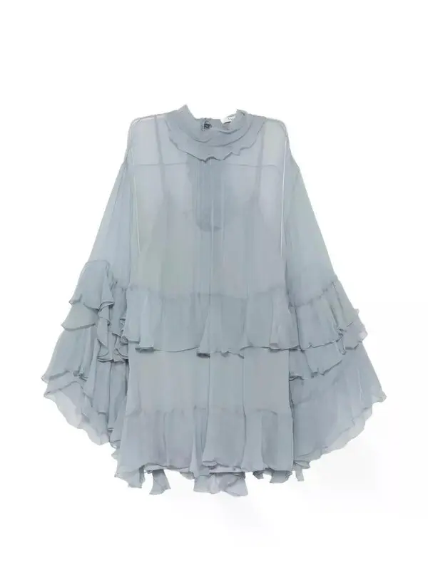 Chloé Ruffled Silk Mini Dress