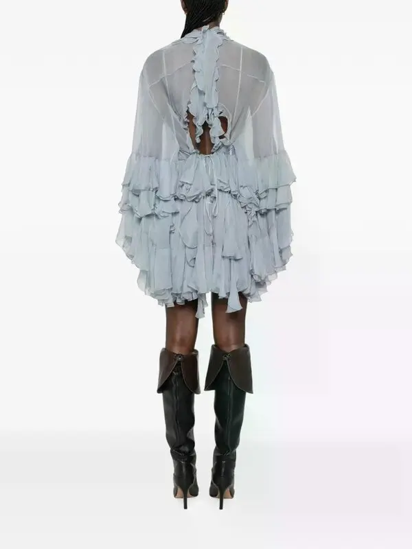 Chloé Ruffled Silk Mini Dress