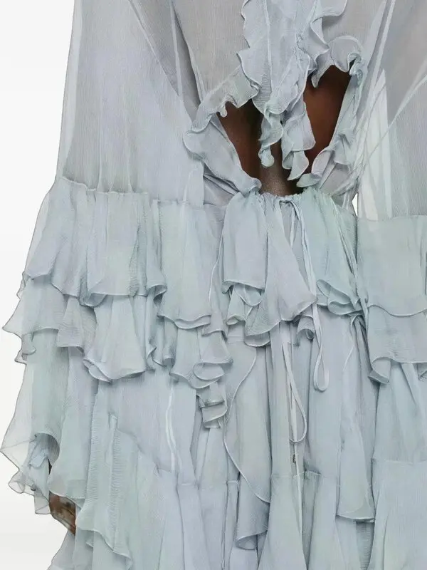 Chloé Ruffled Silk Mini Dress