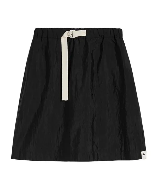 JIL SANDER Buckled A-line Miniskirt - Black