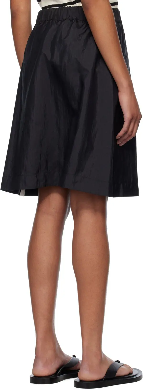 JIL SANDER Buckled A-line Miniskirt - Black