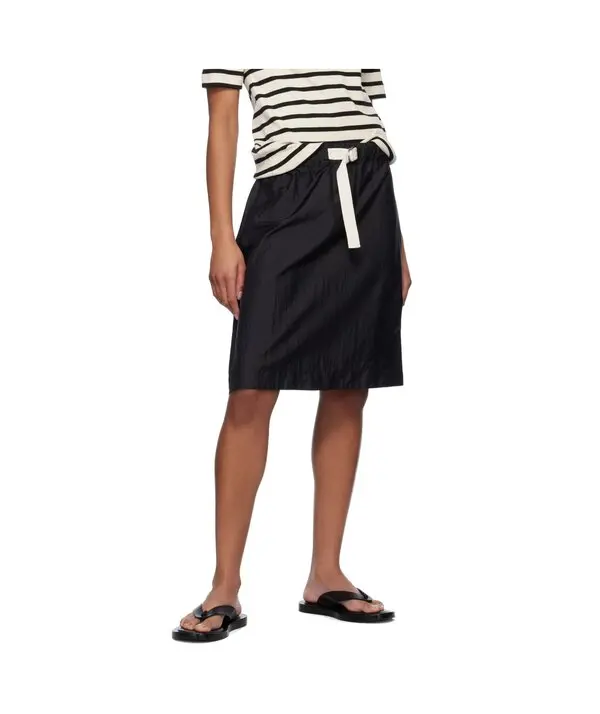 JIL SANDER Buckled A-line Miniskirt - Black