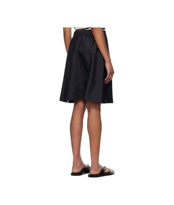 JIL SANDER Buckled A-line Miniskirt - Black