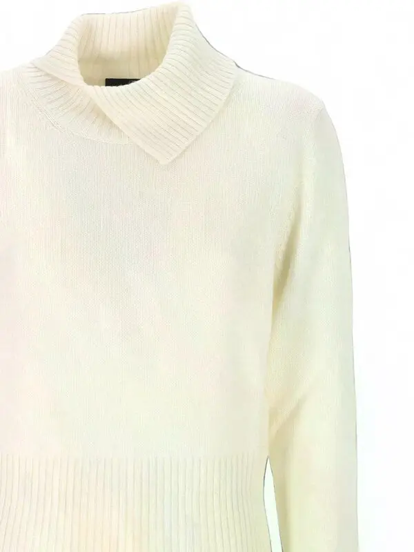 GRAN SASSO Ribbed-knit Shawl-collar Sweater