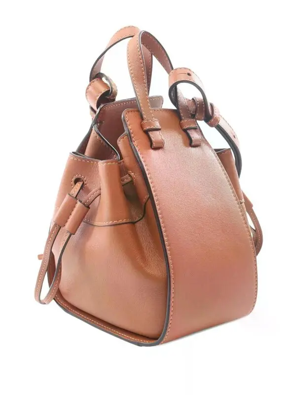 Loewe 2010-2026 Mini Leather Drawstring Hammock Bag Satchel