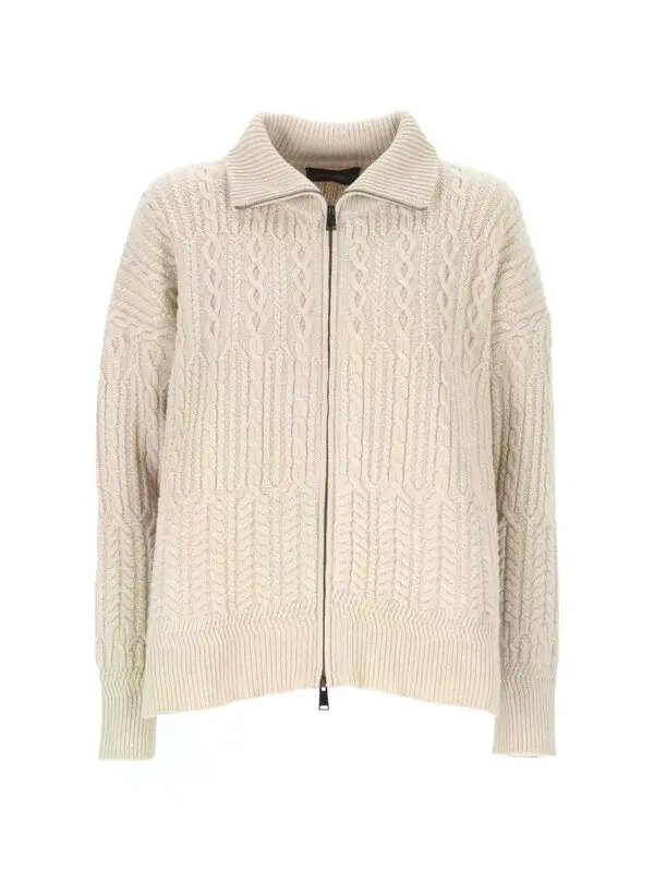 Lorena Antoniazzi Cable-knit Zip-up Sweater