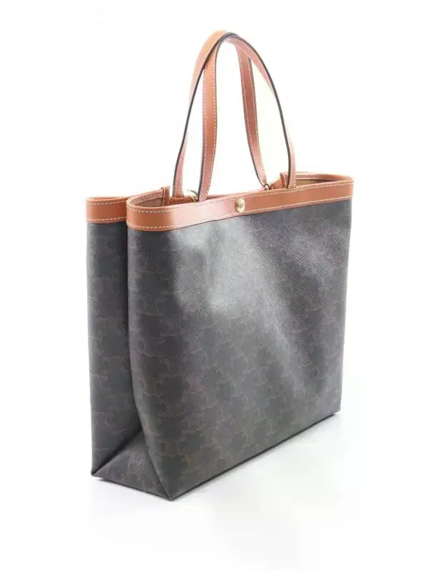 Celine Triomphe Vertical Square Cabas Tote Satchel