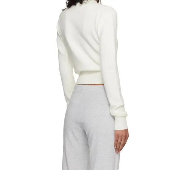 SKIMS Knitted Ribbed Fitted Round-neck Sweater
