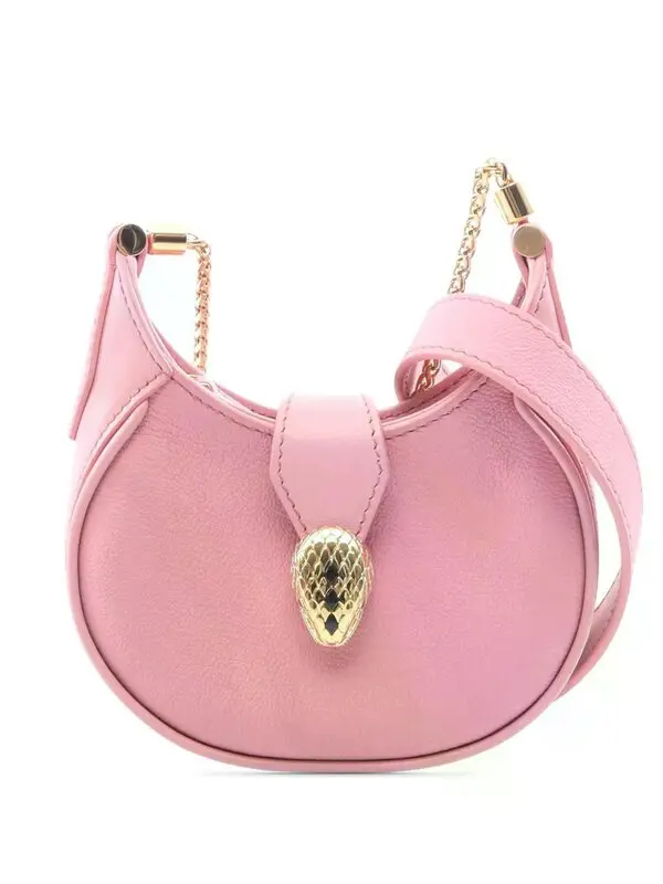 BVLGARI 2010-2026 Micro Leather Serpenti Ellipse Crossbody Bag