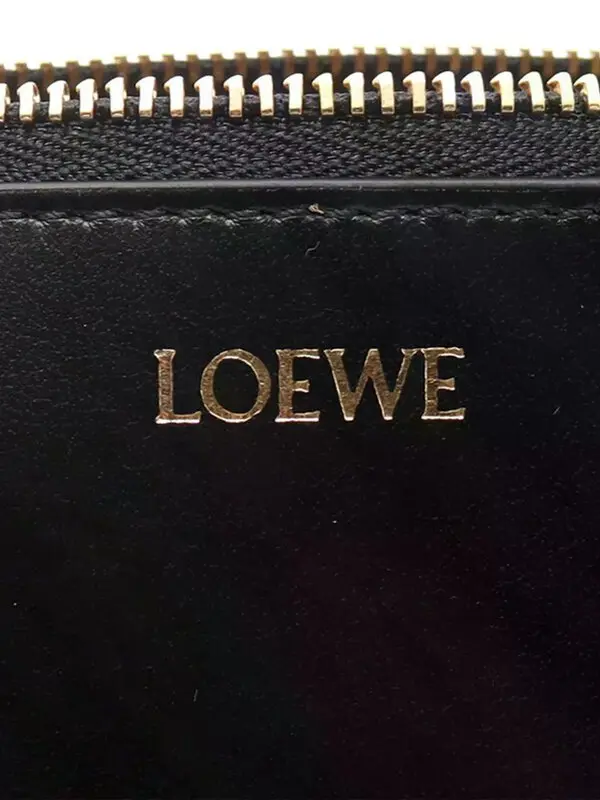 Loewe Leather Puzzle Fold Pouch Shoulder Bag - Black
