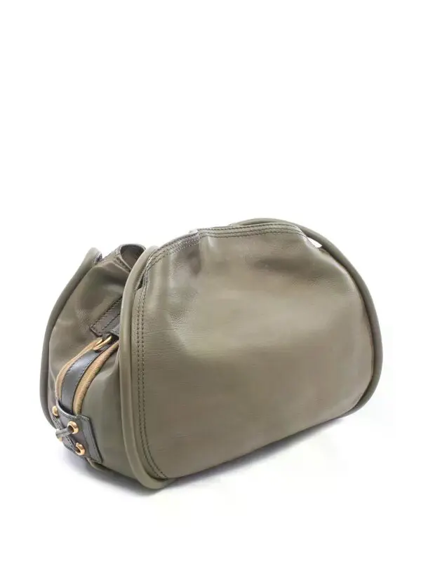 Dior 2000-2010 Leather Lattice Crossbody Bag