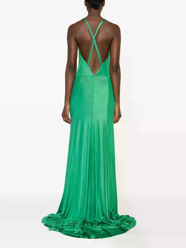 ALESSANDRO LEGORA Crystal-embellished One-shoulder Dress