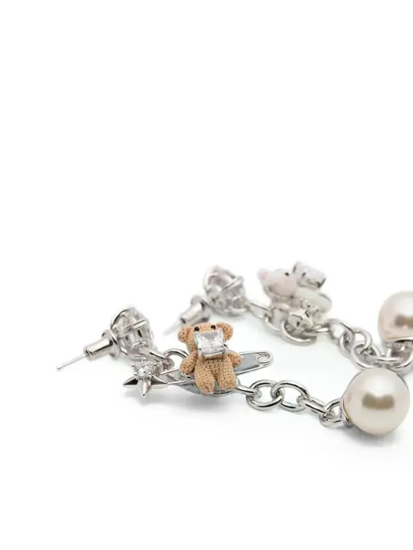 YVMIN Crystal-embellished Drop Earrings