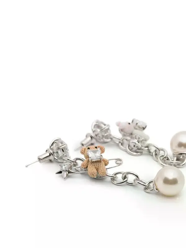 YVMIN Crystal-embellished Drop Earrings