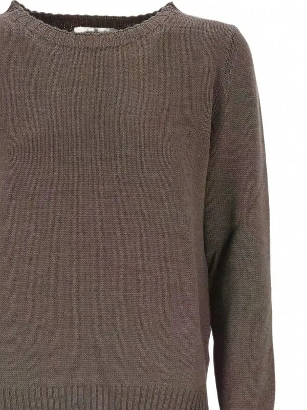GRAN SASSO Ribbed-trim Crew-neck Sweater