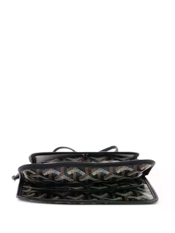 Goyard Plumet Clutch Wallet Coated Canvas Cross Body Bag - Black