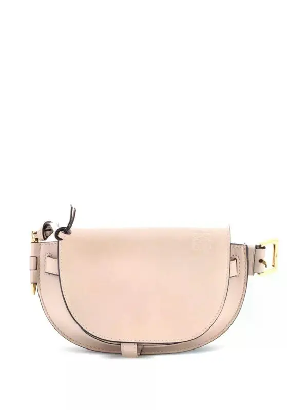 Loewe Leather Gate Mini Belt Bag - Neutrals