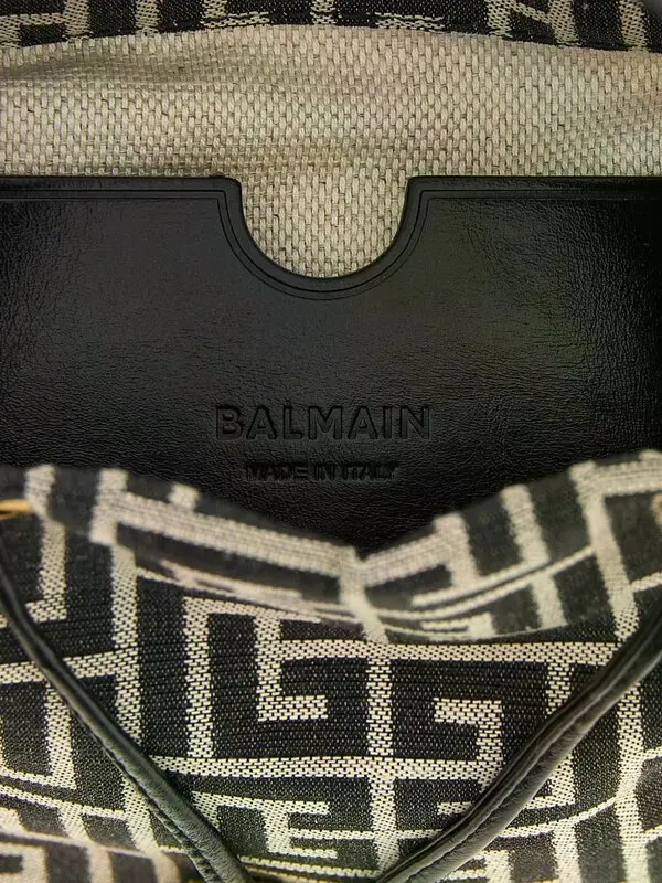Balmain Pulse Monogram Jacquard Bucket Bag