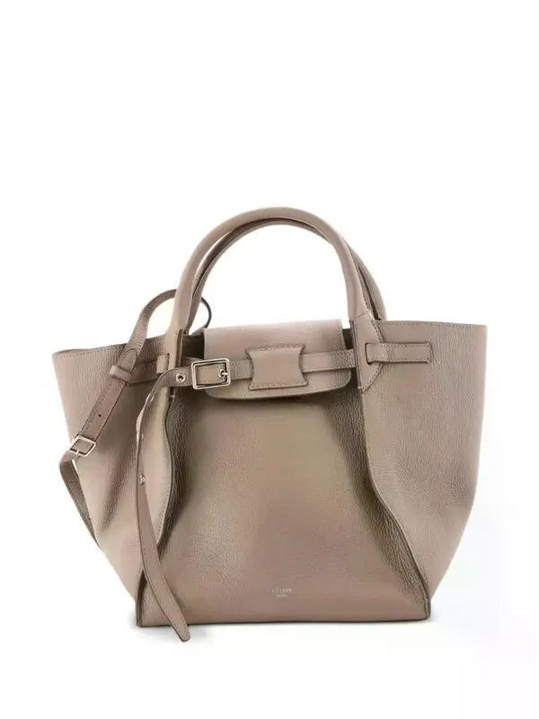 Celine Grained Calfskin Small Satchel - Neutrals