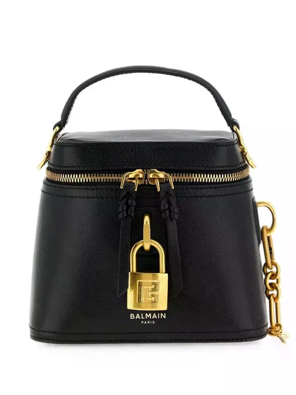 Balmain Pulse Vanity Leather Handbag