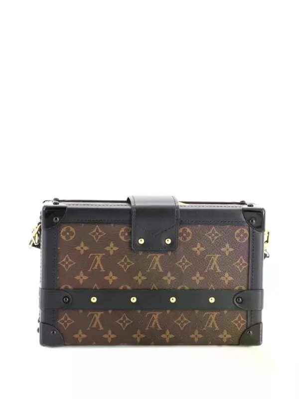 LOUIS VUITTON Monogram Canvas Petite Malle Handbag Clutch Bag