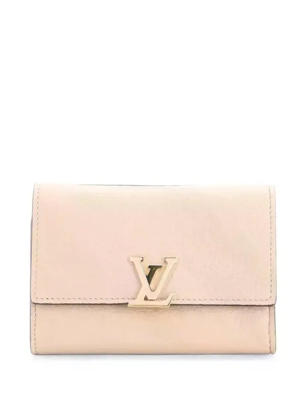 LOUIS VUITTON Capucines Wallet Leather Compact Small Wallets