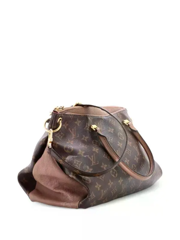 LOUIS VUITTON Pallas Tote Monogram Canvas With Leather Shoulder Bag