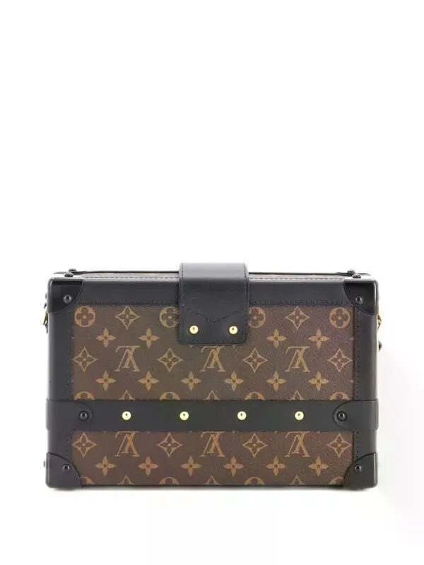 LOUIS VUITTON Petite Malle Handbag Monogram Canvas Clutch Bag