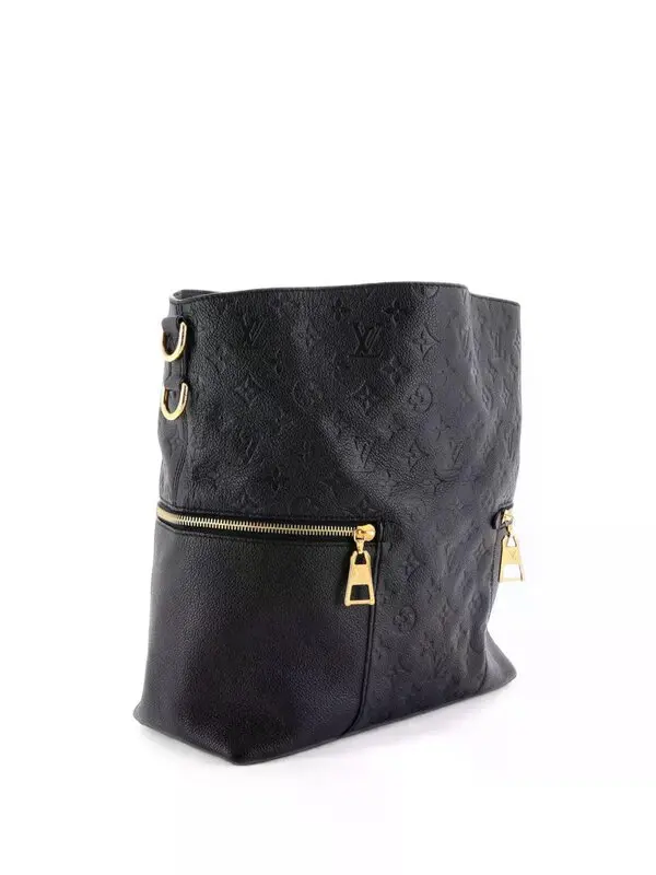 LOUIS VUITTON Monogram Empreinte Leather Melie Hobo Bag - Black