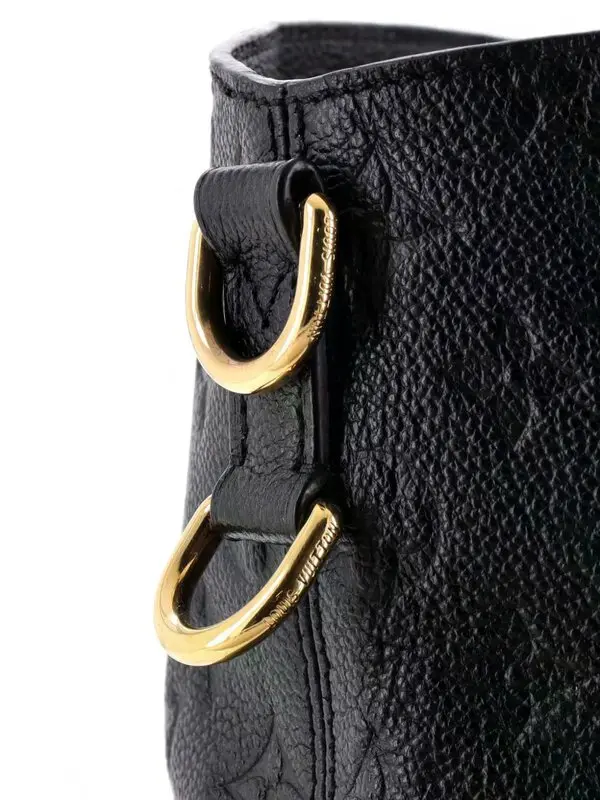 LOUIS VUITTON Monogram Empreinte Leather Melie Hobo Bag - Black