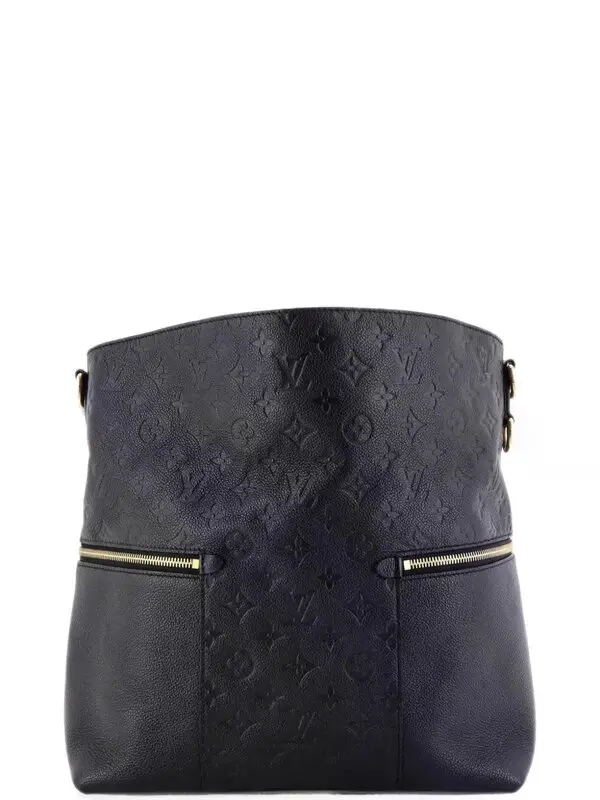 LOUIS VUITTON Monogram Empreinte Leather Melie Hobo Bag - Black