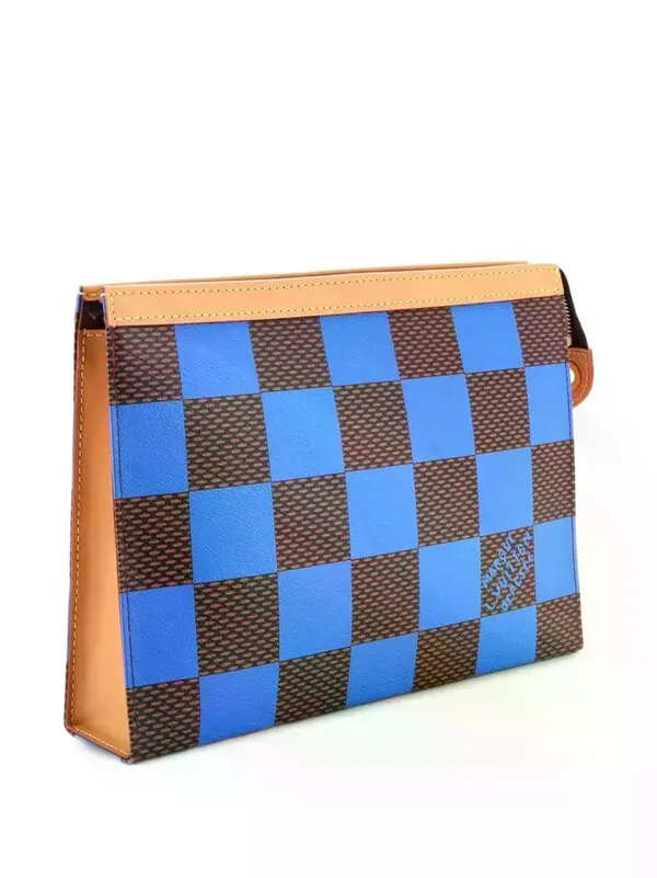 LOUIS VUITTON Pochette Voyage Damier Pop Mm Clutch Bag - Blue